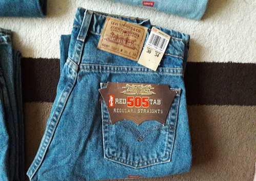 Джинсы мужские Levis 505 W30 Новые. Made in USA