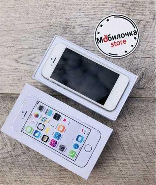 iPhone 5S 16 Silver Б/У - Идеальное