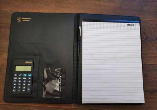 Папка с калькулятором и блокнотом, размер А4