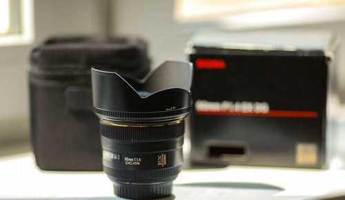 Объектив Sigma 50 1.4 EX DG для Canon