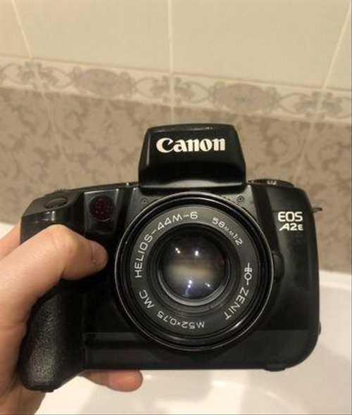 Плёночный фотоаппарат Canon EOS A2E и Гелиос 44М