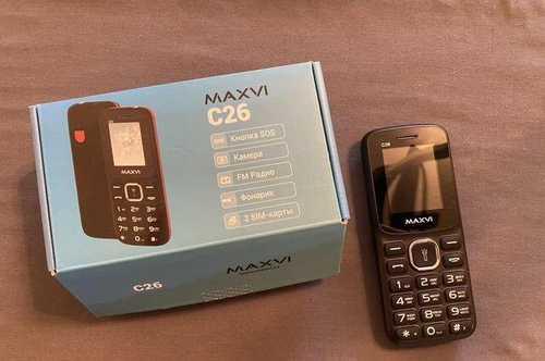 Телефон maxvi новый