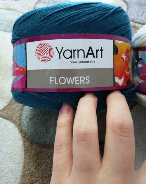 Новая пряжа yarnart flowers