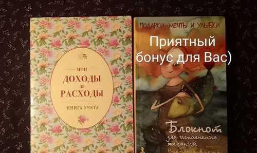 Блокнот " Мои доходы и расходы" книга учёта