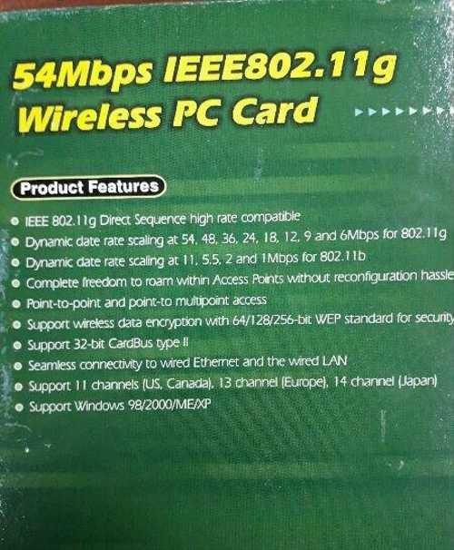 Вайфай карта wifi pc card