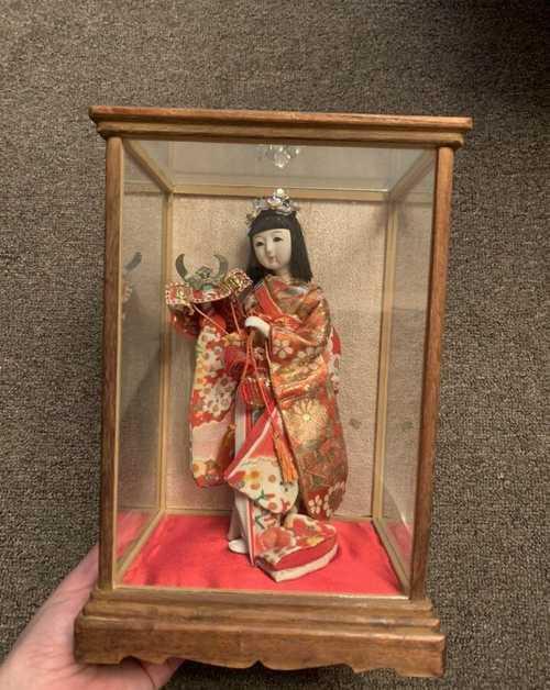 Кукла японская старинная интерьерная в коробе