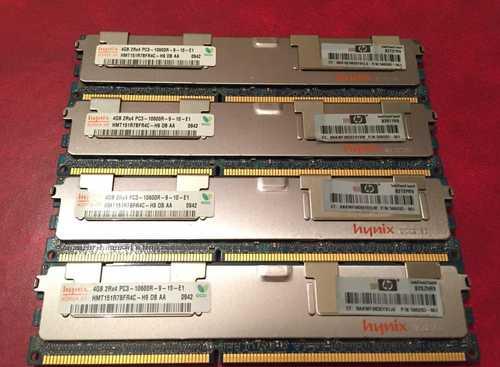16Gb (4x4Gb) DDR3 PC3-10600R Server RAM