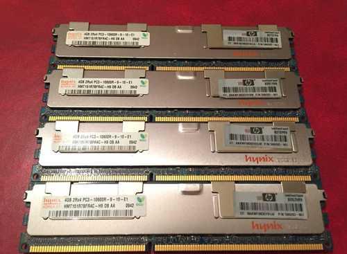 16Gb (4x4Gb) DDR3 PC3-10600R Server RAM