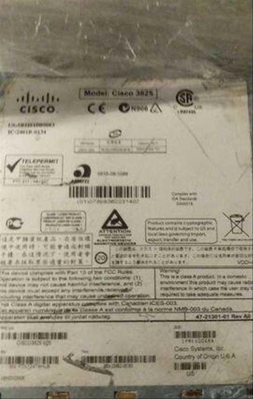 Cisco 3825 маршрутизатор