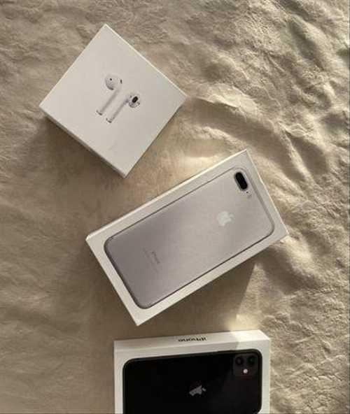 Коробки от apple iPhone 7plus, 10