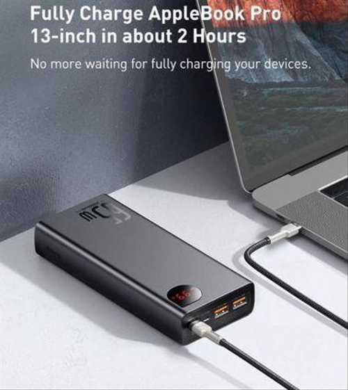 Power Bank Baseus 65W 20000mAh,Гарантия,Доставка