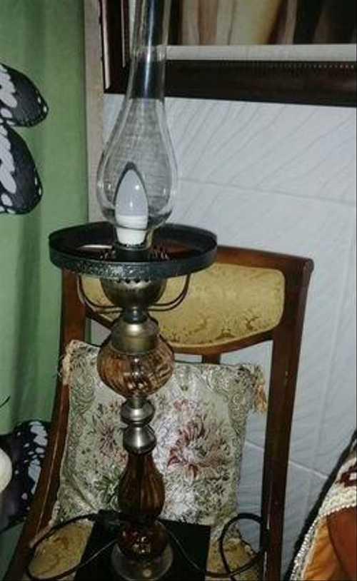 Керосиновая лампа светильник старинный