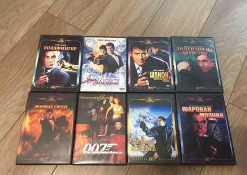 DVD Агент 007 Джеймс Бонд 8шт