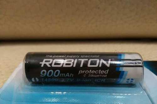 Li-ion ICR14500 Robiton 900mAh 3.7V c защитой