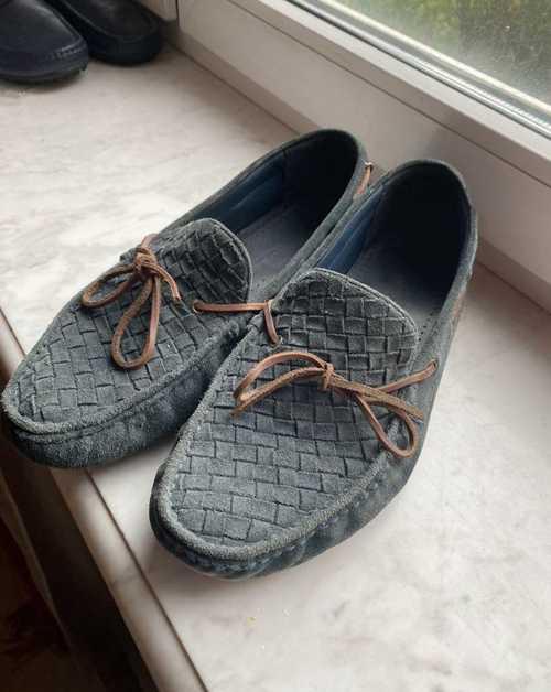 Мужские замшевые мокасины bottega veneta