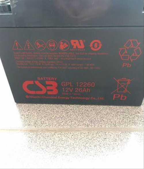 Аккумулятор csb gp 12260