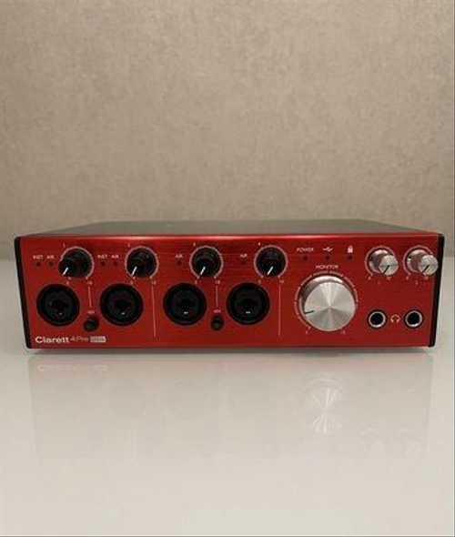 Звуковой интерфейс Focusrite Clarett 4pre USB