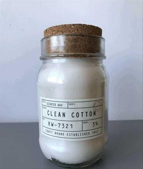 Ароматическая свеча Clean Cotton