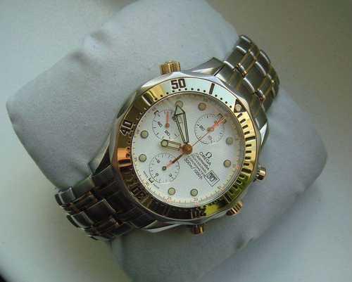 Omega Seamaster Chrono Diver steel-gold