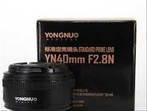 YongNuo Объектив YN 40mm F2.8N