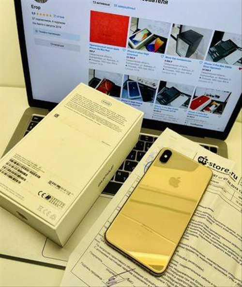 iPhone Xs Max 64Gb Gold Оригинал Дефект