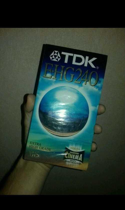 Видеокассета VHS TDK E-240 1999 год новая запечата