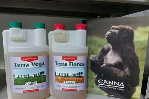 Базовые удобрения Canna Terra Vega, Terra Flores