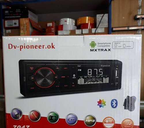 Автомагнитола Pioneer.ok 7047 с Bluetooth Новая