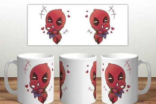 Кружка Deadpool с ребенком
