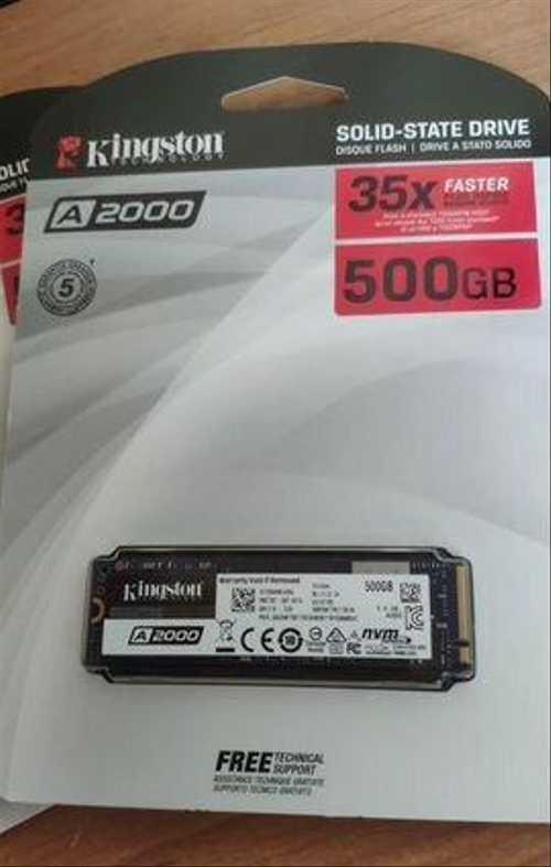SSD M2 nvme Kingston A2000 500GB Новый