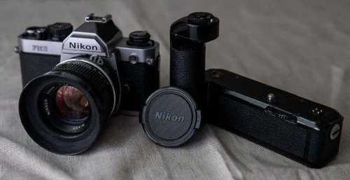 Nikon fm2+nikkor 50mm f/ 1.4+ мотор MD-12
