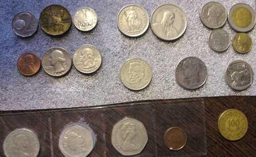 Остатки коллекции иностранных монет