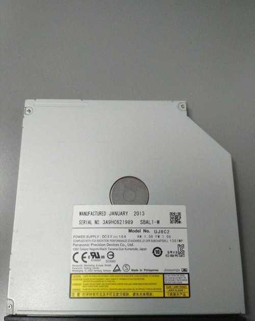 DVD-RW привод для ноутбука Panasonic UJ8C2