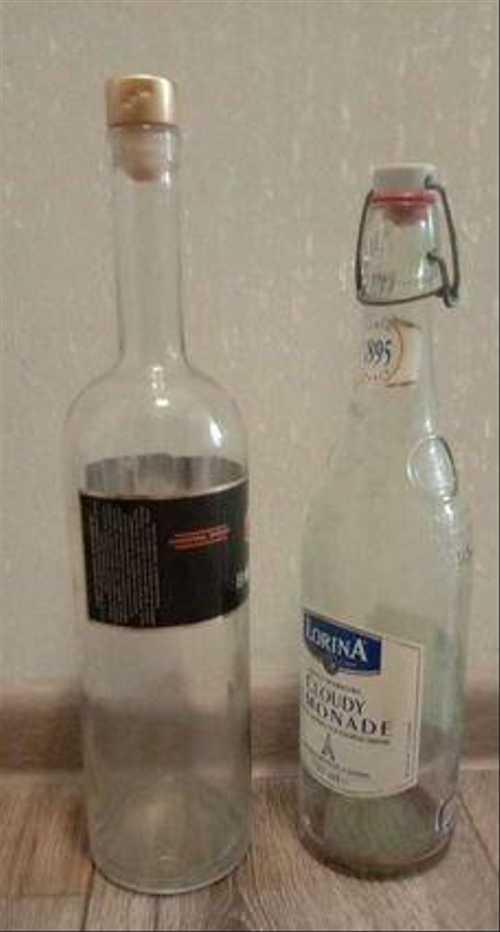 Стеклянная бутылка 1 л