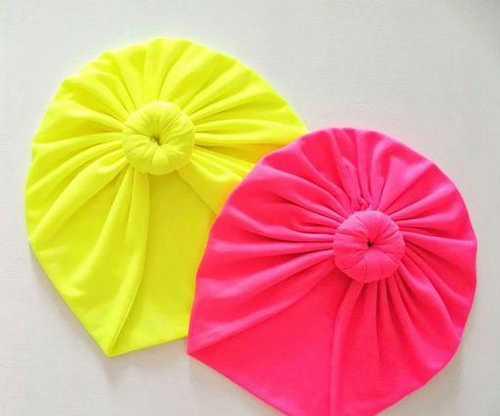 Неоновые шапки-тюрбаны