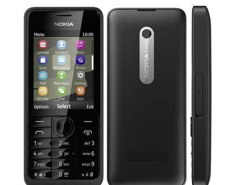 Nokia 301 Dual Sim Black, Новый, Оригинал