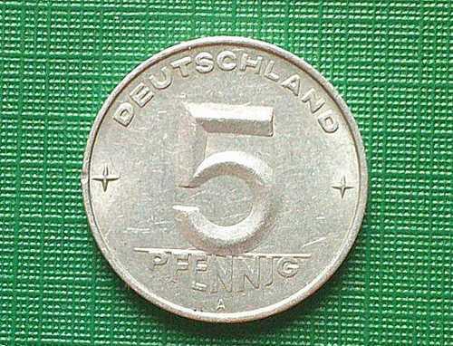 5 pfennig, Deutschland, 1952