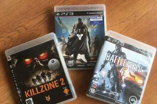Killzone 2 + Destiny + Battlefield 4 - PS3. Лиценз