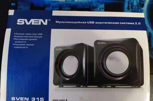 Мультимедийная USB акустическая система 2.0 sven 3