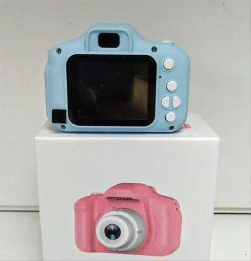 Детская цифровая видеокамера голубая