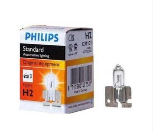 Автолампа philips H2 12V 55W (12311CP)