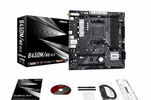 Новая ASRock B450M/AC R2.0 AM4