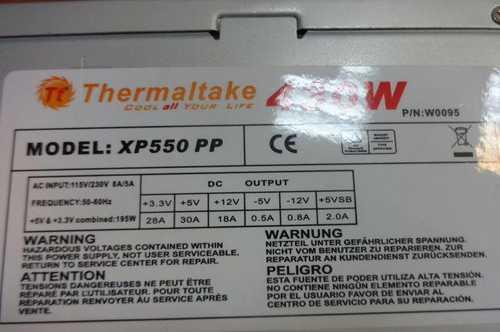 Схема xp550 pp thermaltake