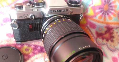 Olympus OM10 зеркальный плёночный фотоаппарат