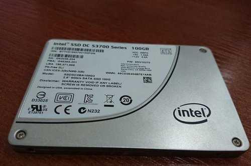 SSD 2,5" SATA 100Gb Intel ssdsc2BA100G301