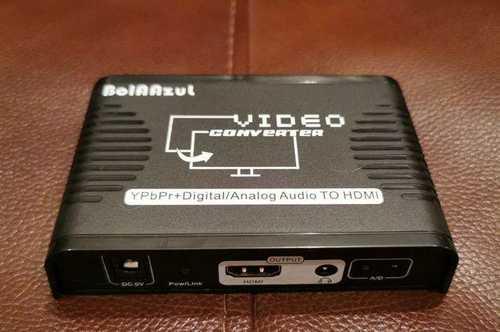 Конвертер компонентного сигнала YPbPr в hdmi и ауд