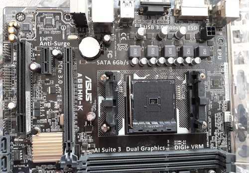 Материнская плата asus A68HM-K, Socket FM2+, AMD A