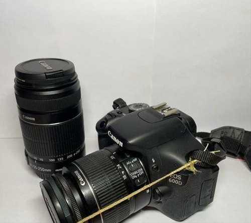 Canon EOS 600D + объектив EF-S 55-250 mm | Festima.Ru - Мониторинг ...