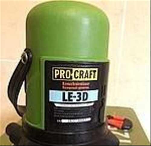 Лазерный уровень LE-3D Green Line Procraft
