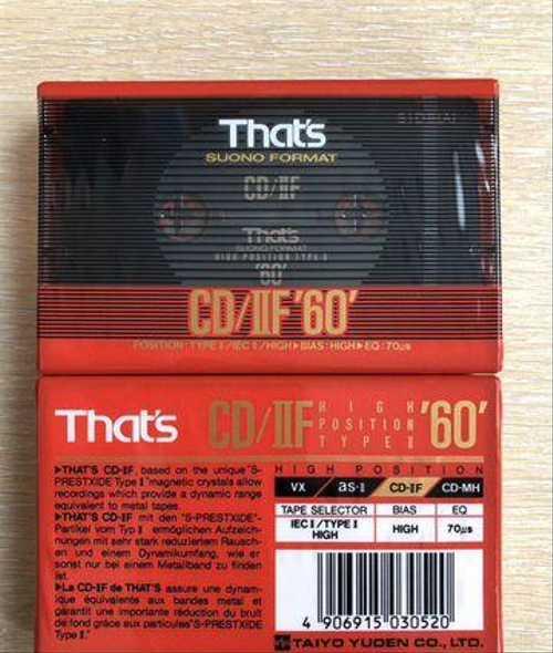 Кассета That’s CD/IIF (type II, хром)